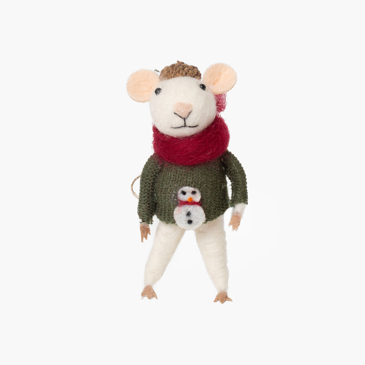 Wool Friendly Mouse Ornament – Stoffer Home