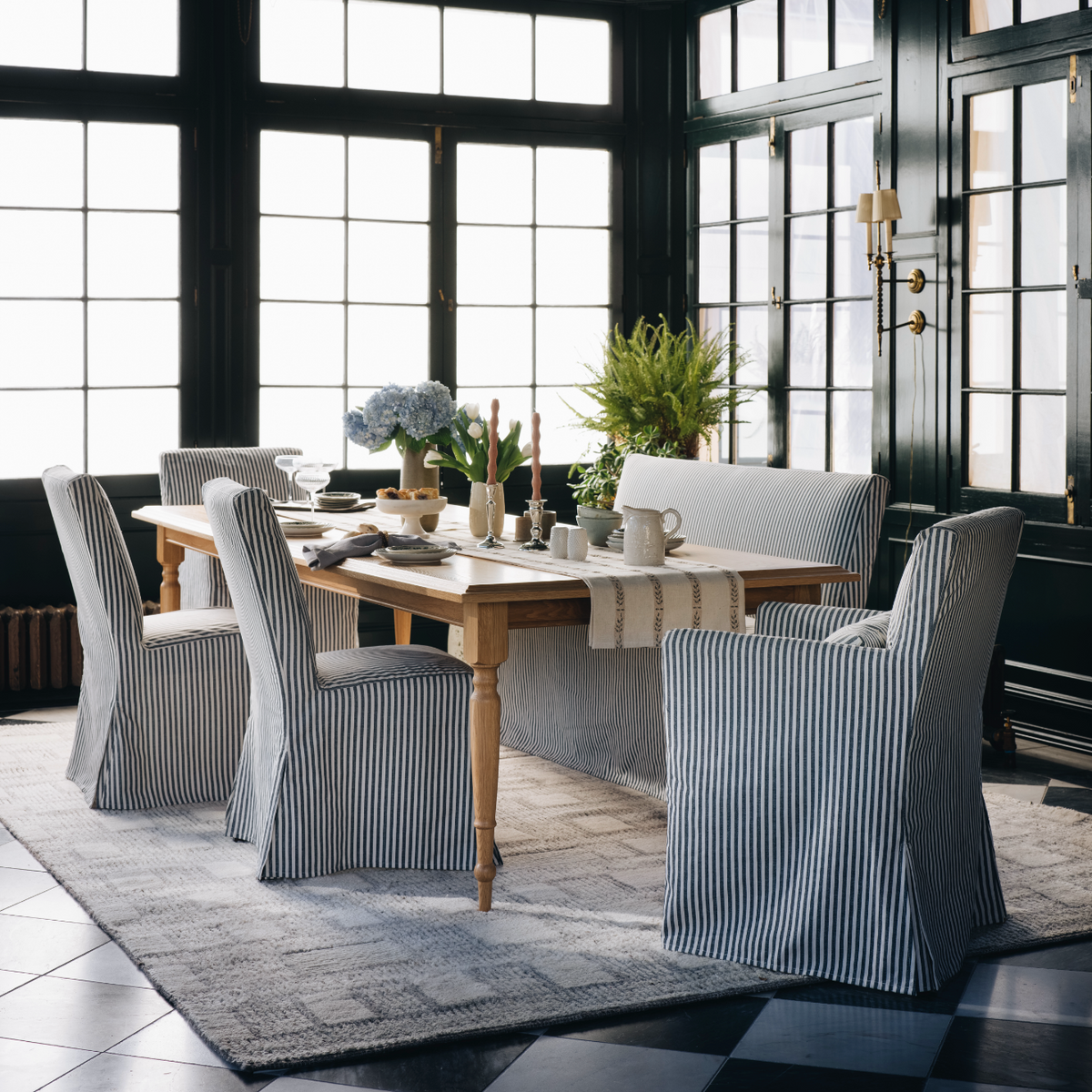 Lindy Slipcovered Arm Dining Chair – Stoffer Home