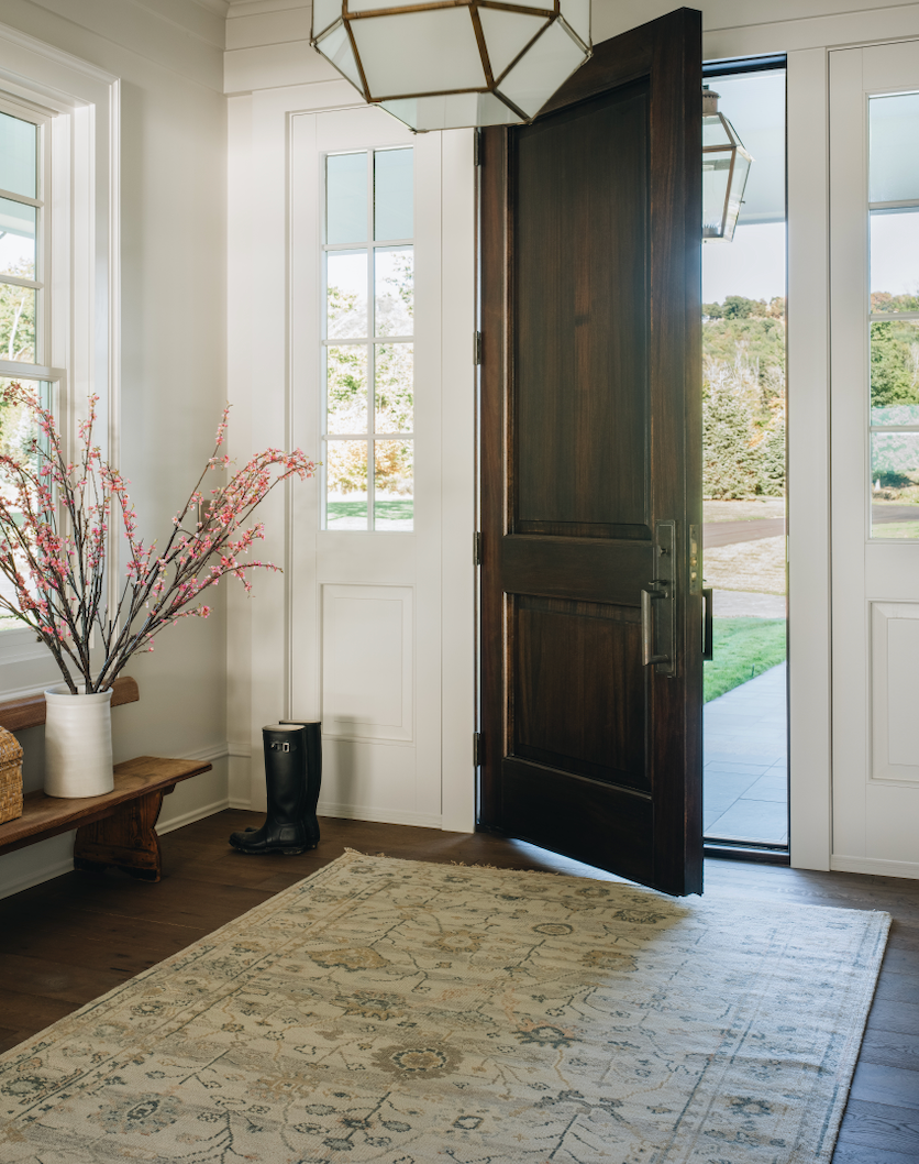 Dominic Rug in Dove/Denim – Stoffer Home