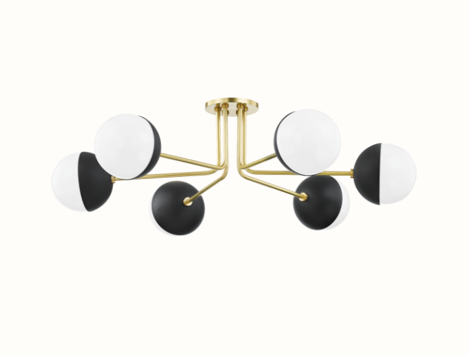 Renee Semi Flush Mount Large – Stoffer Home